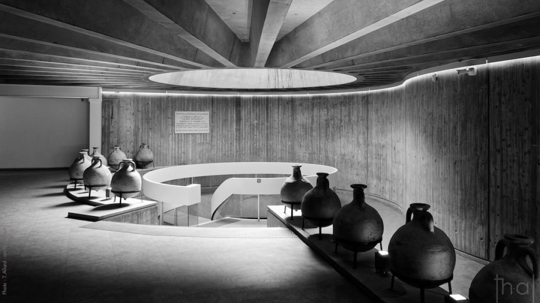 Hidden architecture of Lugdunum museum by Bernard Zehrfuss architect