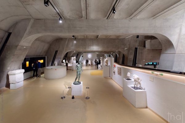 Hidden architecture of Lugdunum museum by Bernard Zehrfuss architect