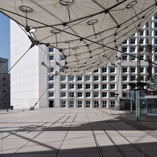 The Grande Arche in Paris, sky’s window